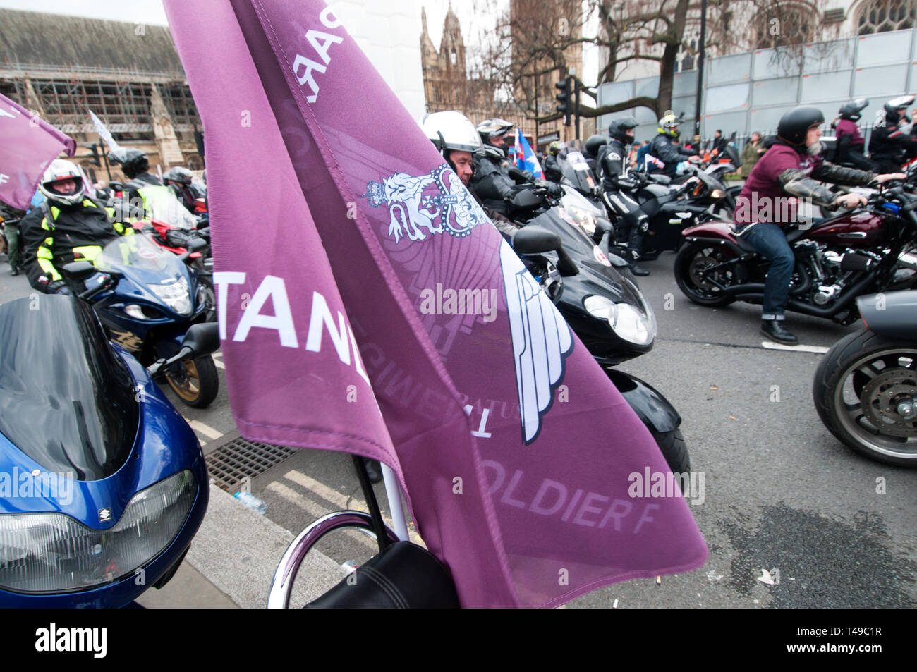 April 12th 2019 Parliament Square. An estimated eight thousand bikers ...