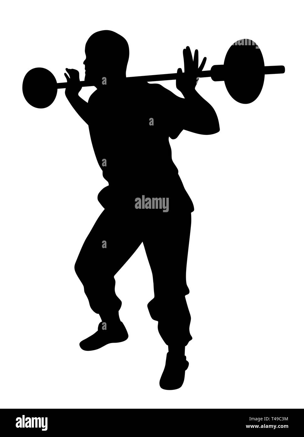 Strength conditioning weightlifting training Stock Vector Image & Art ...