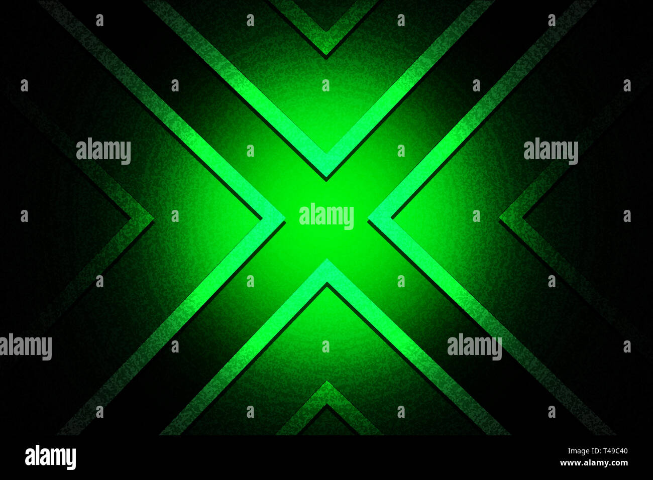 Computer 3D illustration of an abstract glowing background in the form ...