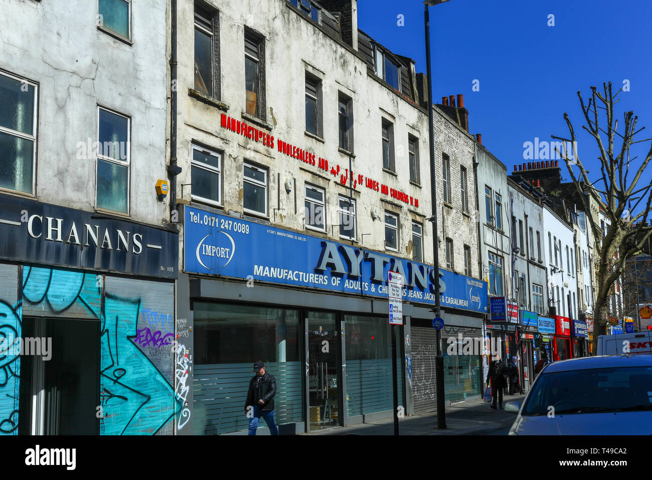 Gentrification in Whitechapel street, East London Stock Photo - Alamy