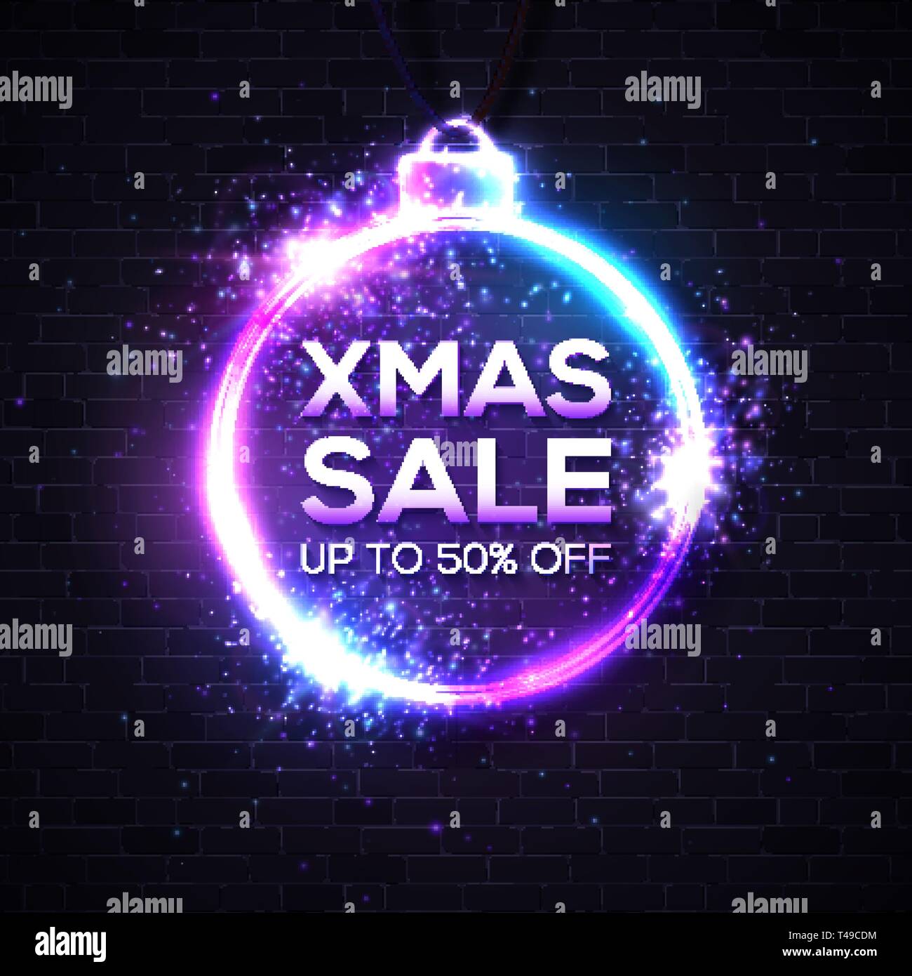 Christmas decoration market in Stock Vector Images - Alamy