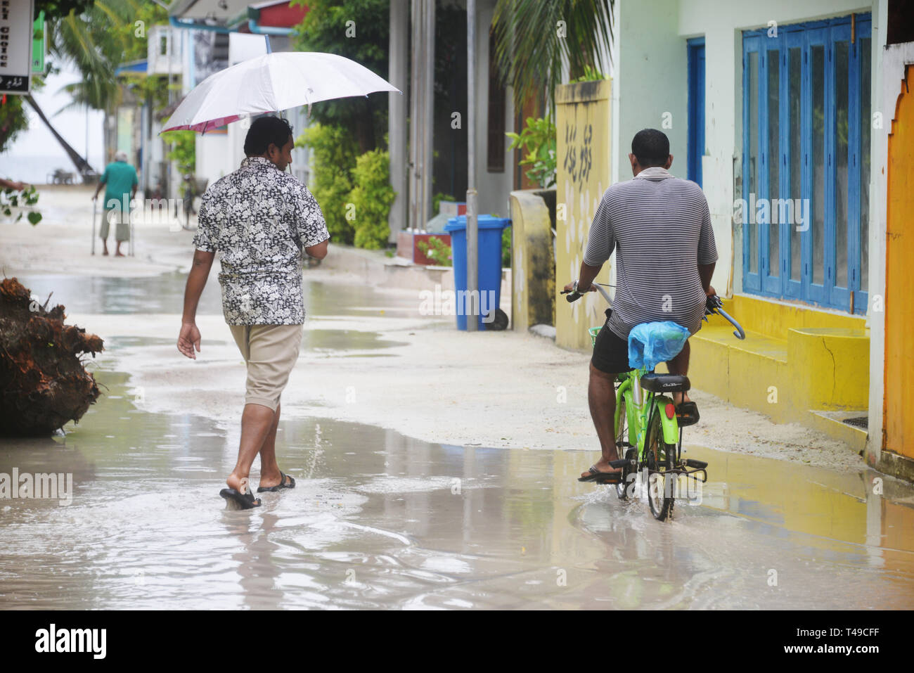 Flooding in Maldives Stock Photo - Alamy