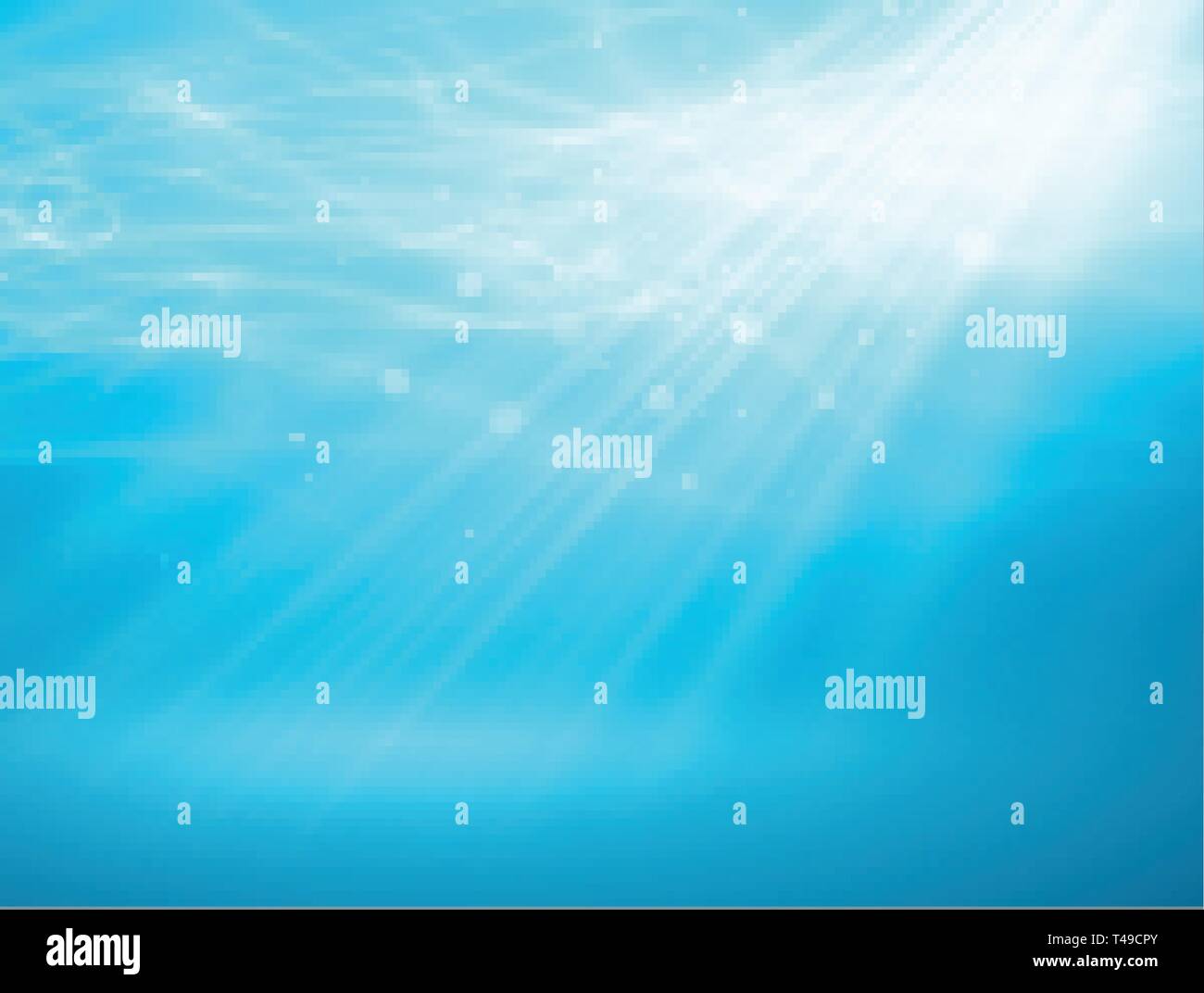 Blue deep water and sea abstract natural background. Vector ...