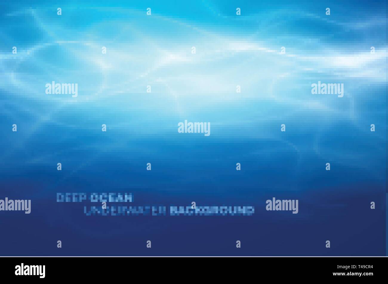 Blue deep water and sea abstract natural background. Vector ...