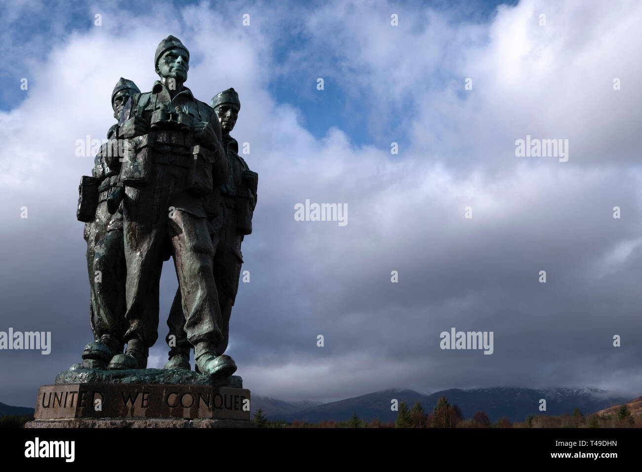 Commando Memorial monument in Lochaber, Scotland Stock Photo - Alamy
