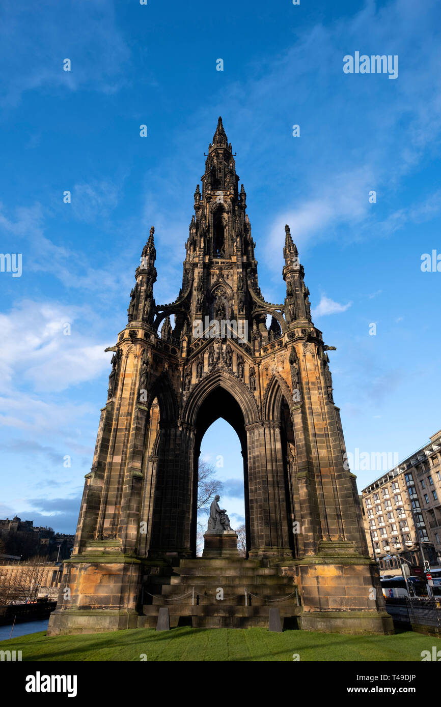 Scott Monument Edinburgh Sculpture High Resolution Stock Photography ...