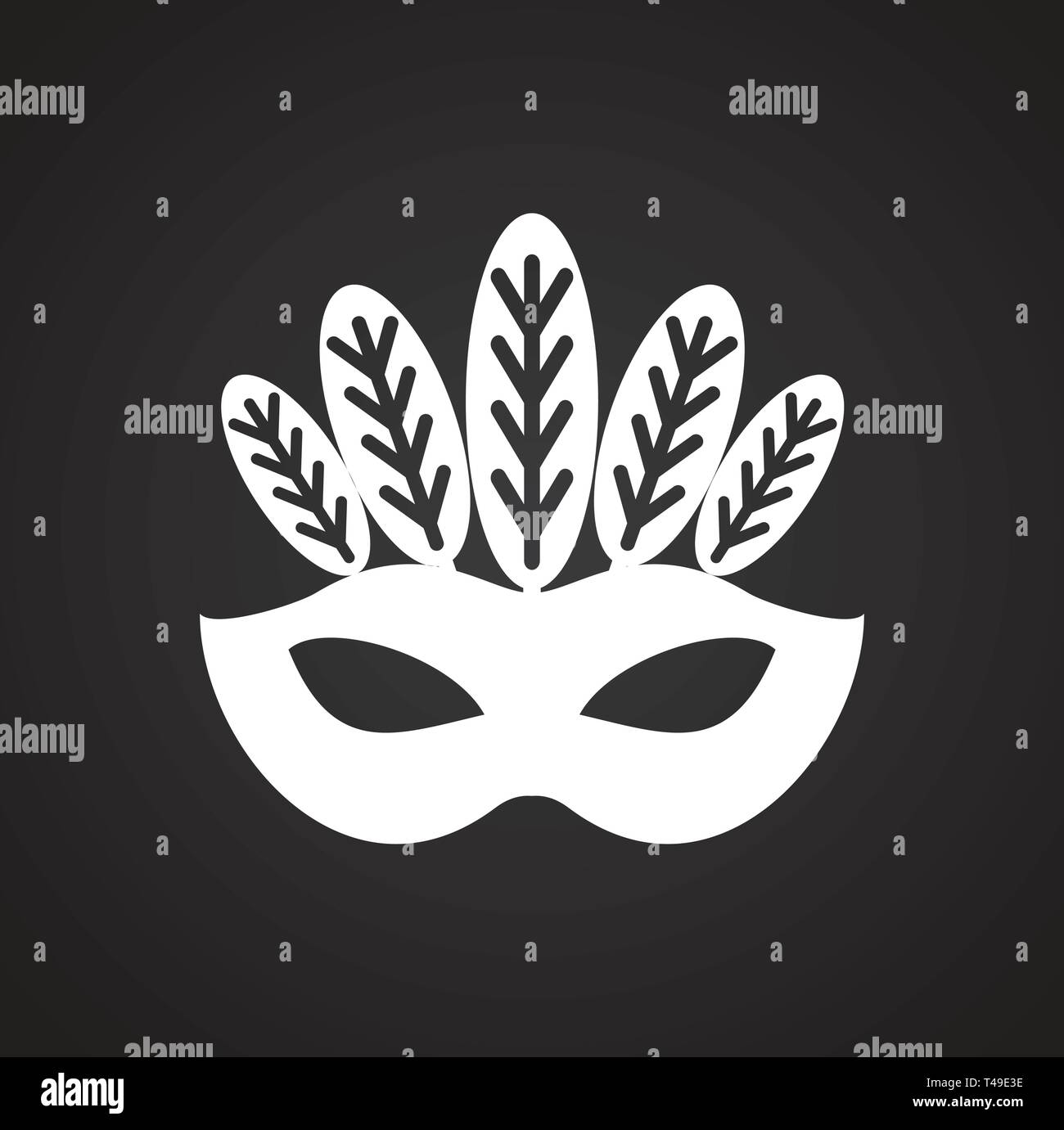 Masks icon on background for graphic and web design. Simple vector sign ...