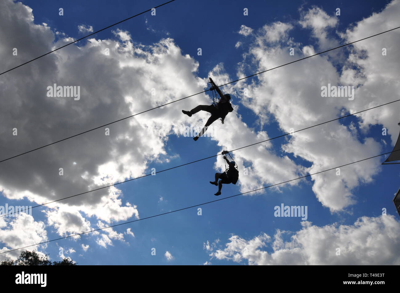 Zip Line Ride at Niagara Falls, Canada Stock Photo - Alamy