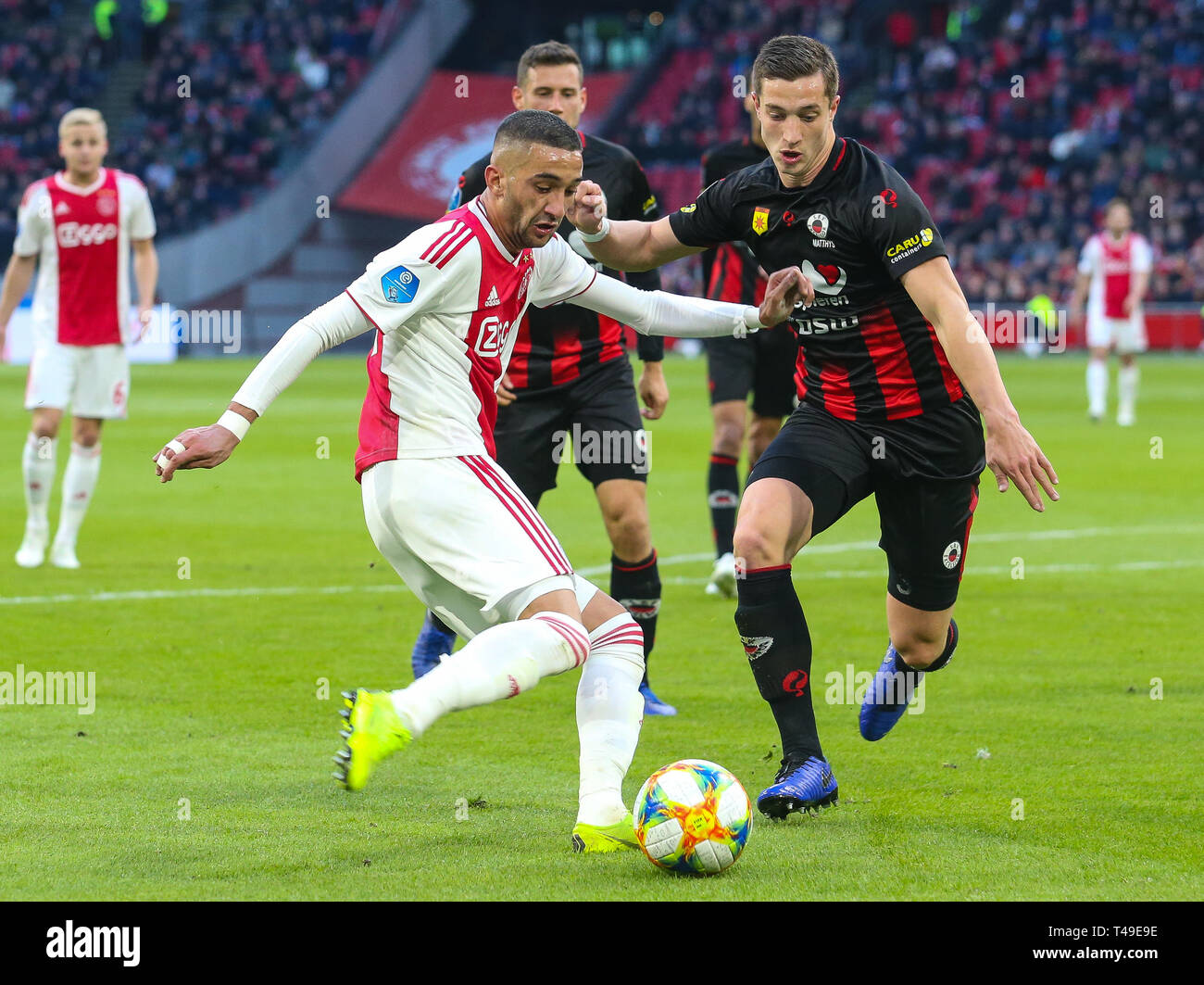 13th of april 2019 Amsterdam, The Netherlands Soccer Dutch Eredivisie ...