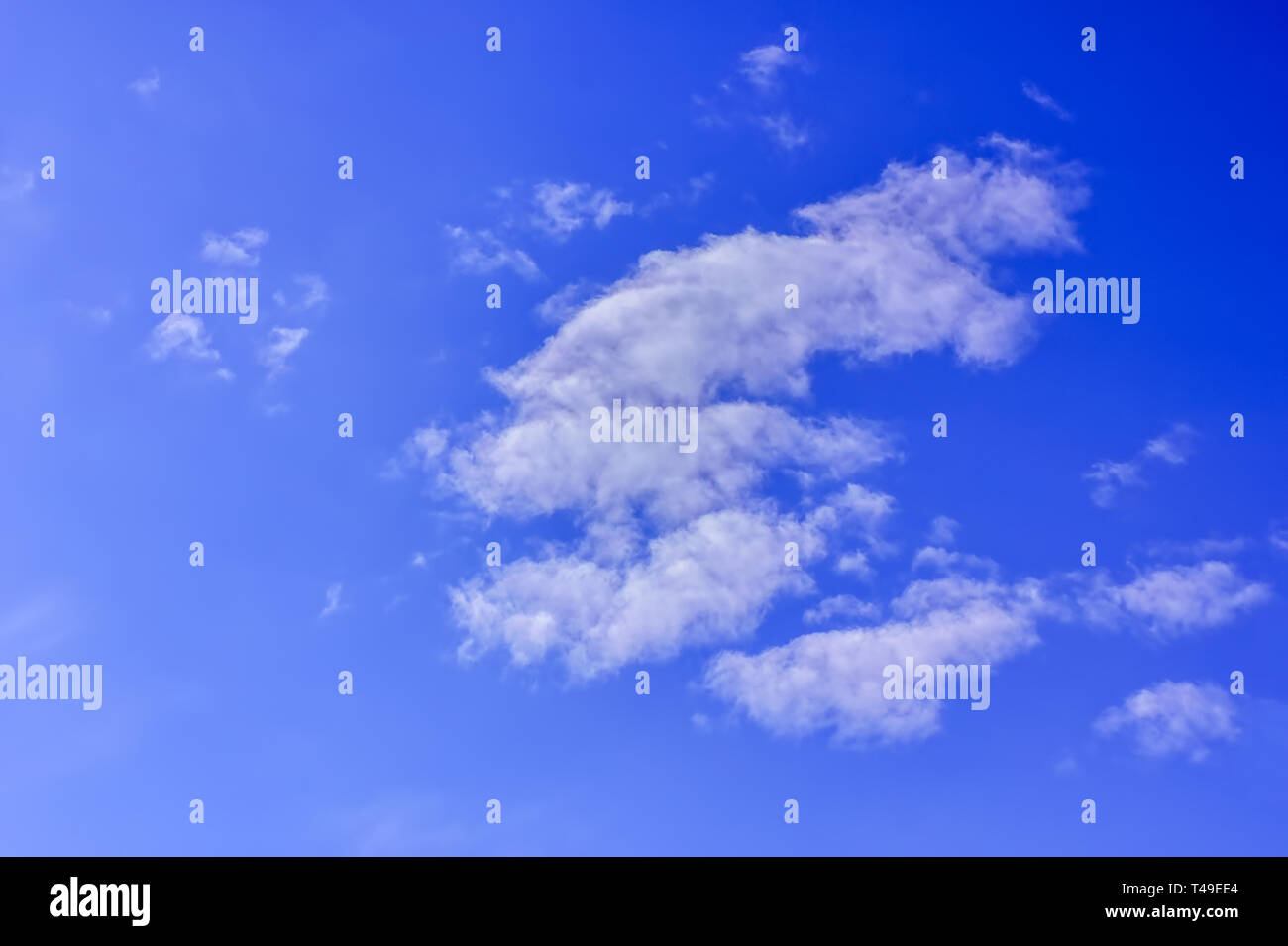fluffy white cloud on air clear blue sky weather background Stock Photo ...