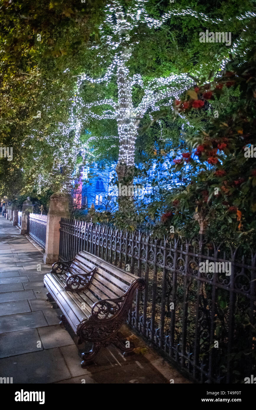 Natural History Museum at night -London, UK Stock Photo - Alamy