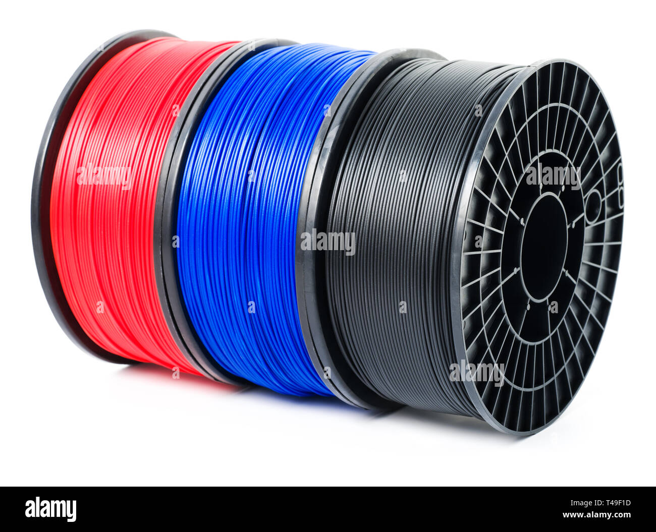3d printer filaments isolated Cut Out Stock Images & Pictures - Alamy