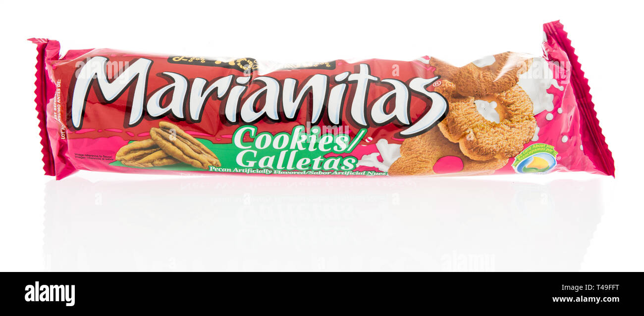 Winneconne, WI - 13 April 2019: A package La Moderna marianitas pecan ...