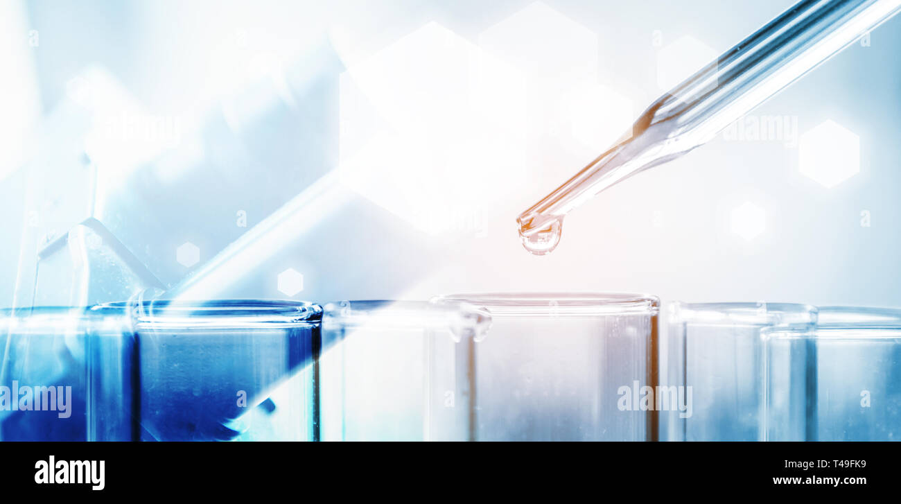 Science laboratory test tubes , laboratory equipment Stock Photo - Alamy