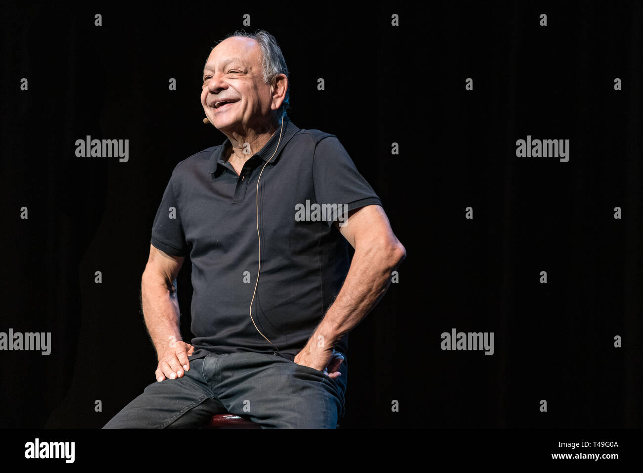 Stoner comedians Cheech and Chong with Shelby Chong performing at the ...