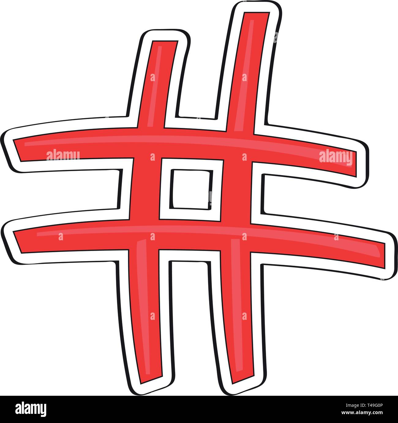 Isolated sharp image. Comic musical note Stock Vector Image & Art - Alamy