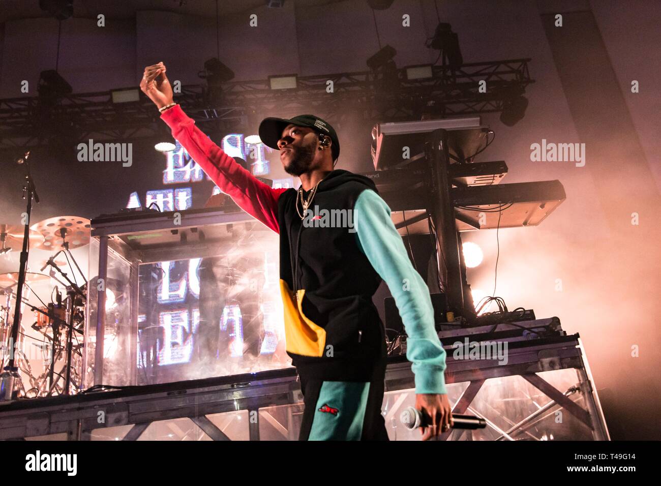 Black rapper on stage hi-res stock photography and images - Alamy