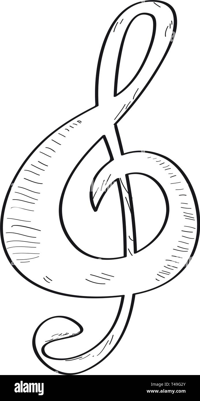 Treble Clef Coloring Pages