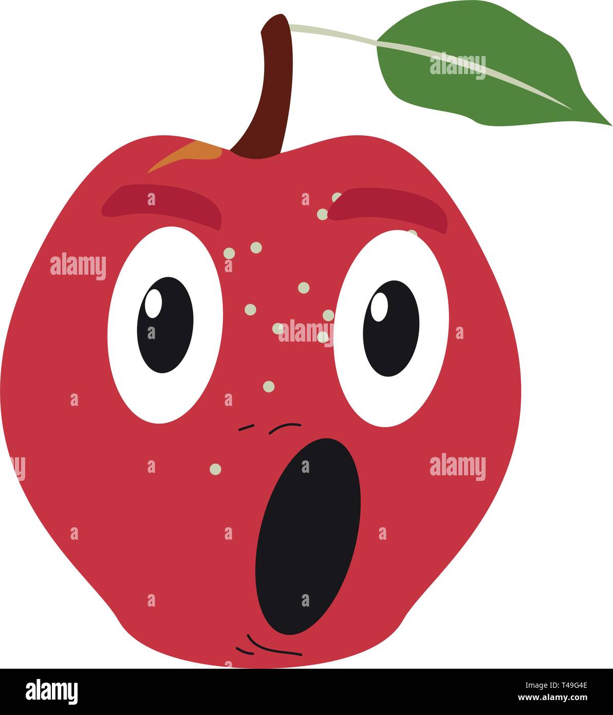 Surprised face and food Stock Vector Images - Alamy