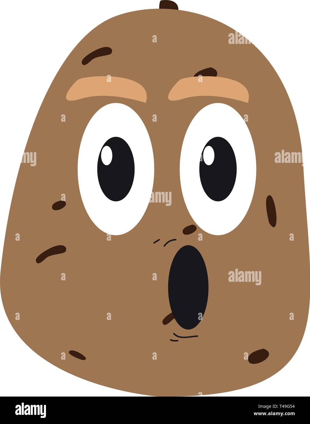 Cartoon illustration funny comic potato Stock Vector Images - Alamy