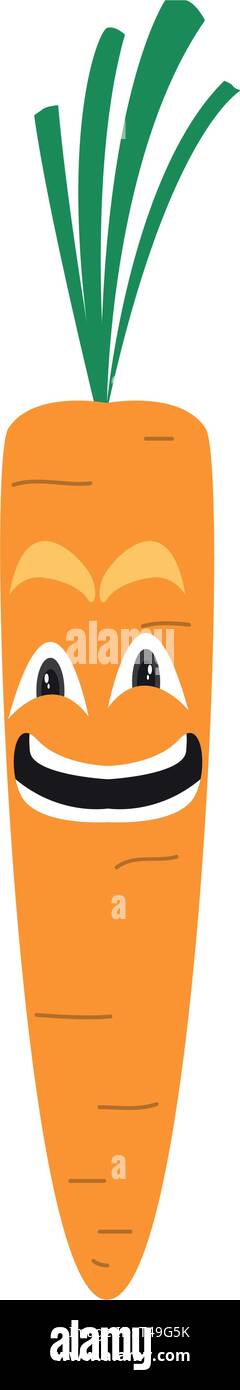Happy carrot cartoon Stock Vector Image & Art - Alamy