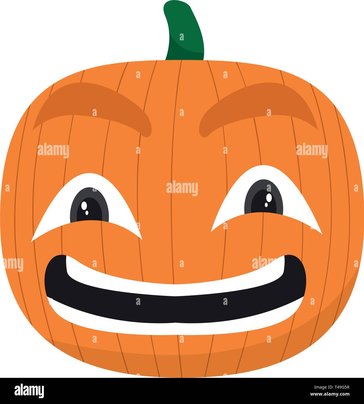 Happy pumpkin cartoon Stock Vector Image & Art - Alamy