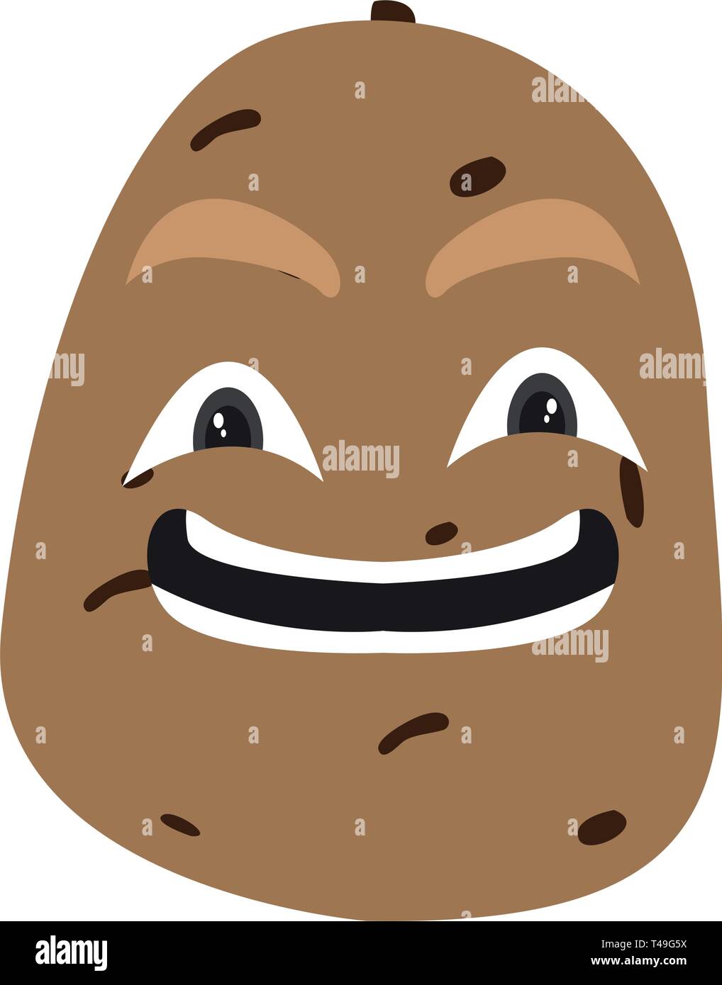 Happy potato cartoon Stock Vector Image & Art - Alamy