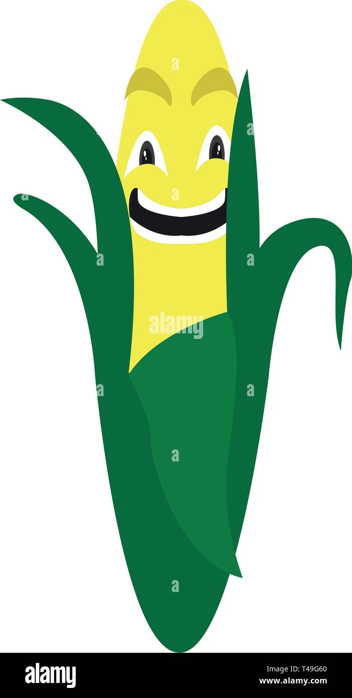 Corn face Stock Vector Images - Alamy