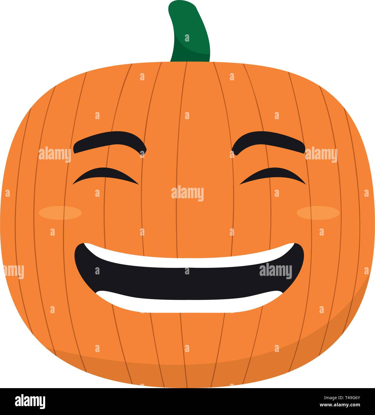 Happy pumpkin cartoon Stock Vector Image & Art - Alamy