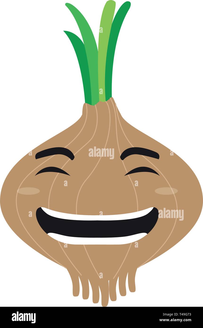 Happy onion cartoon Stock Vector Image & Art - Alamy
