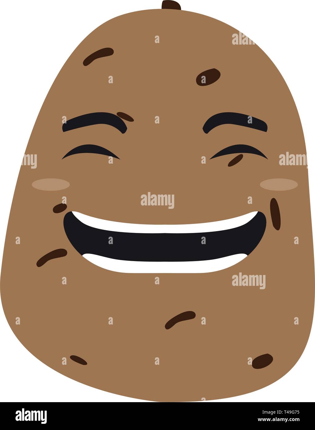 Happy potato cartoon Stock Vector Image & Art - Alamy