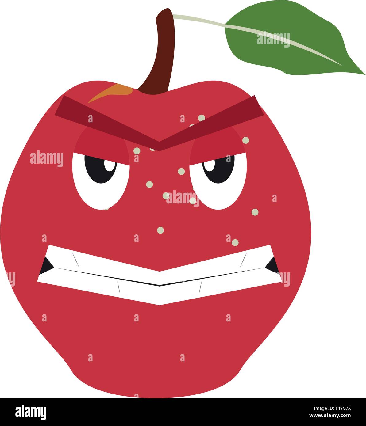 Angry apple cartoon Stock Vector Image & Art - Alamy