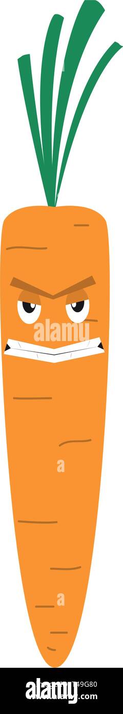 Angry carrot cartoon Stock Vector Image & Art - Alamy