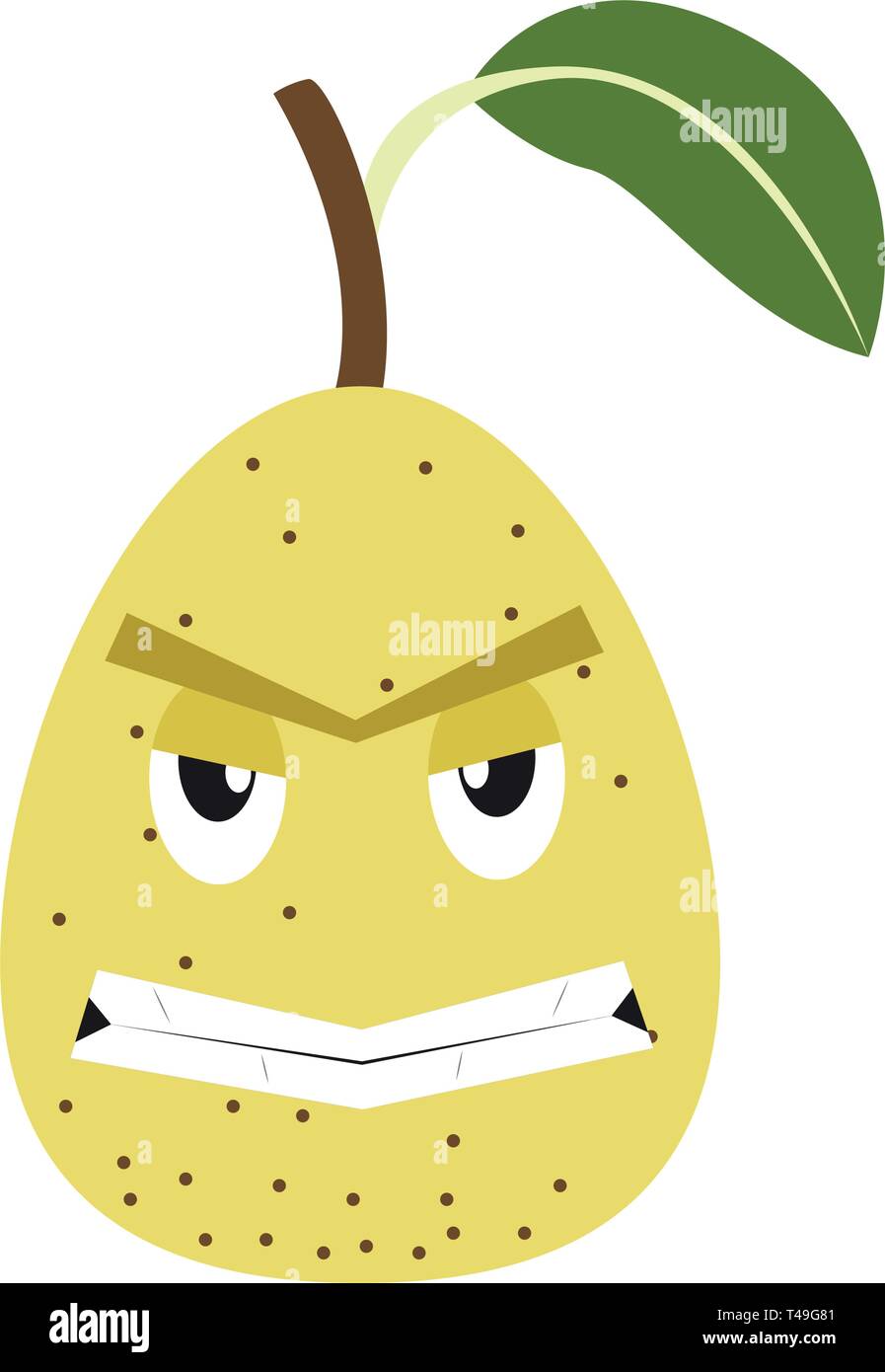 Angry pear cartoon Stock Vector Image & Art - Alamy