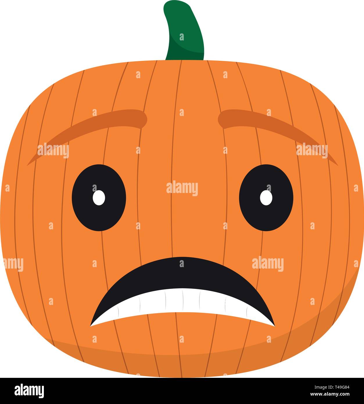 Sad pumpkin cartoon Stock Vector Image & Art - Alamy