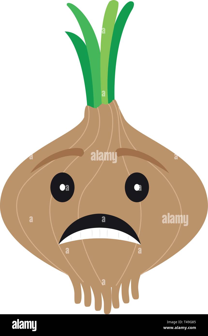 Cartoon Crying Onion