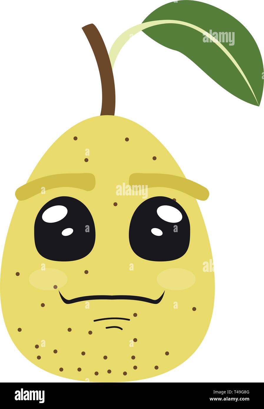 Cute pear cartoon Stock Vector Image & Art - Alamy