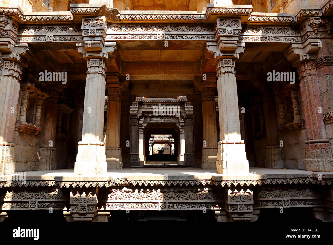 Adalaj Stepwell is a Hindu building in the village of Adalaj near ...