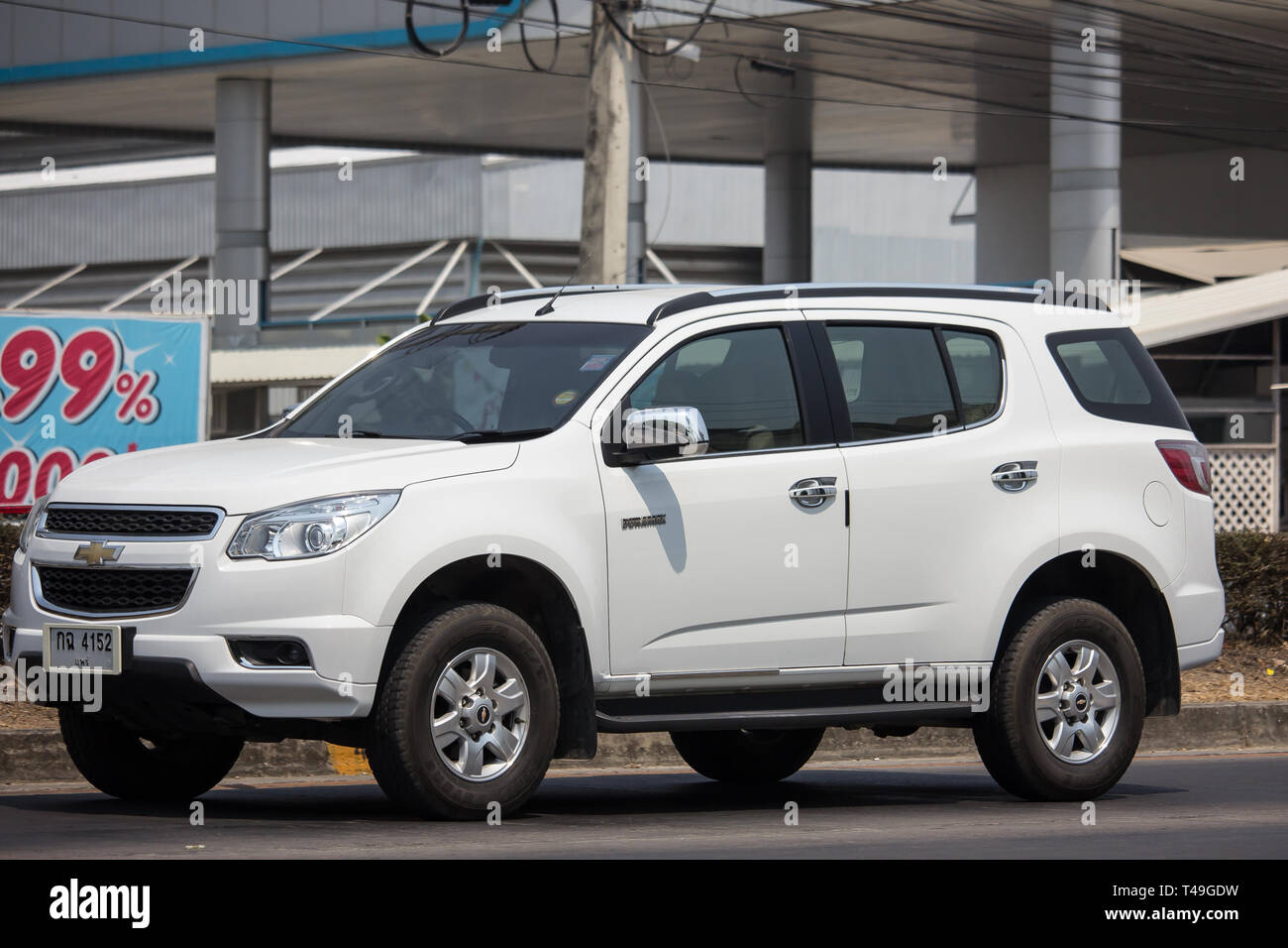 Chiangmai, Thailand - April 9 2019: Private SUV car, Chevrolet ...