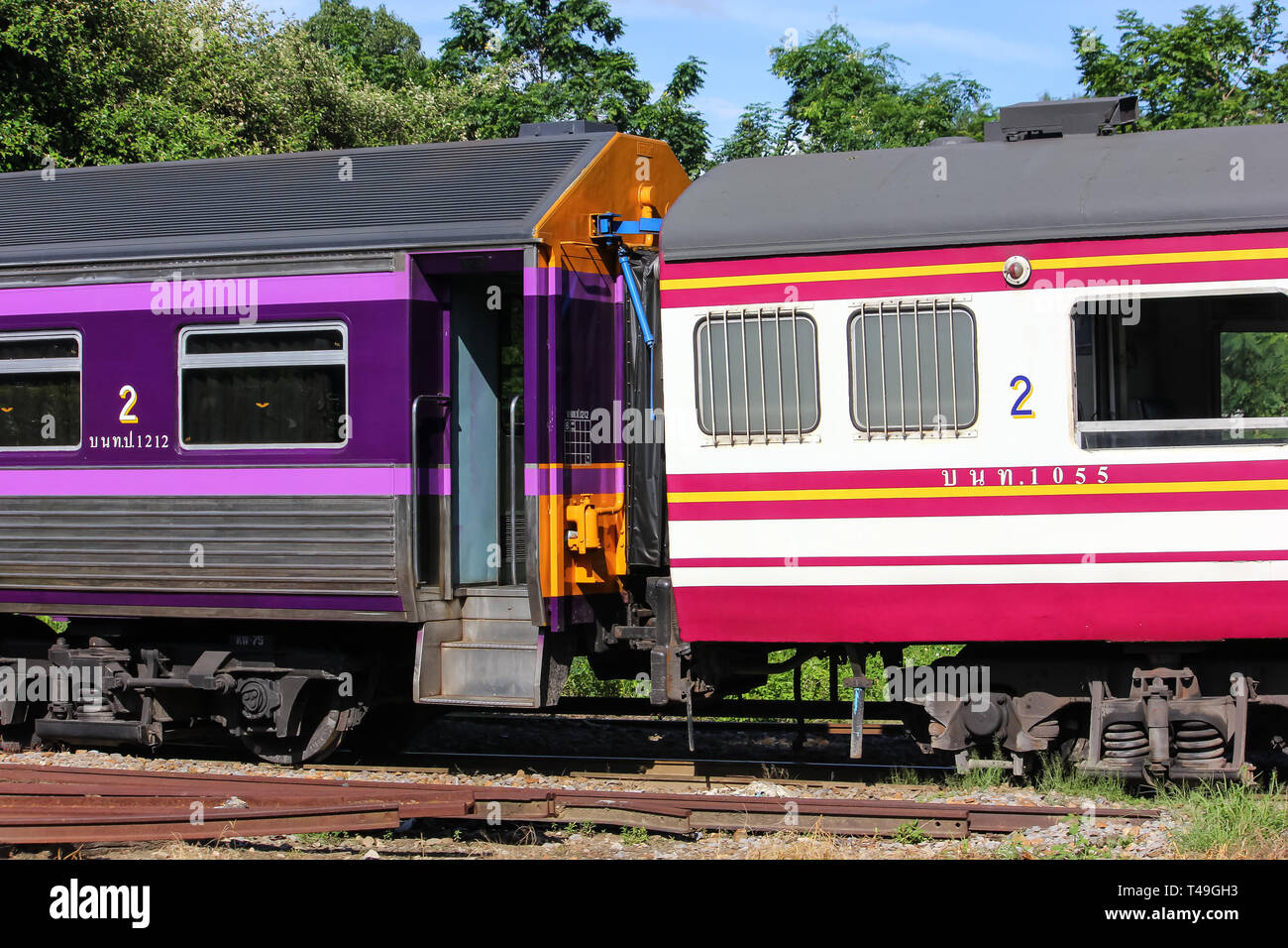 Chiangmai, Thailand - September 12 2012: Passenger Car For Train ...