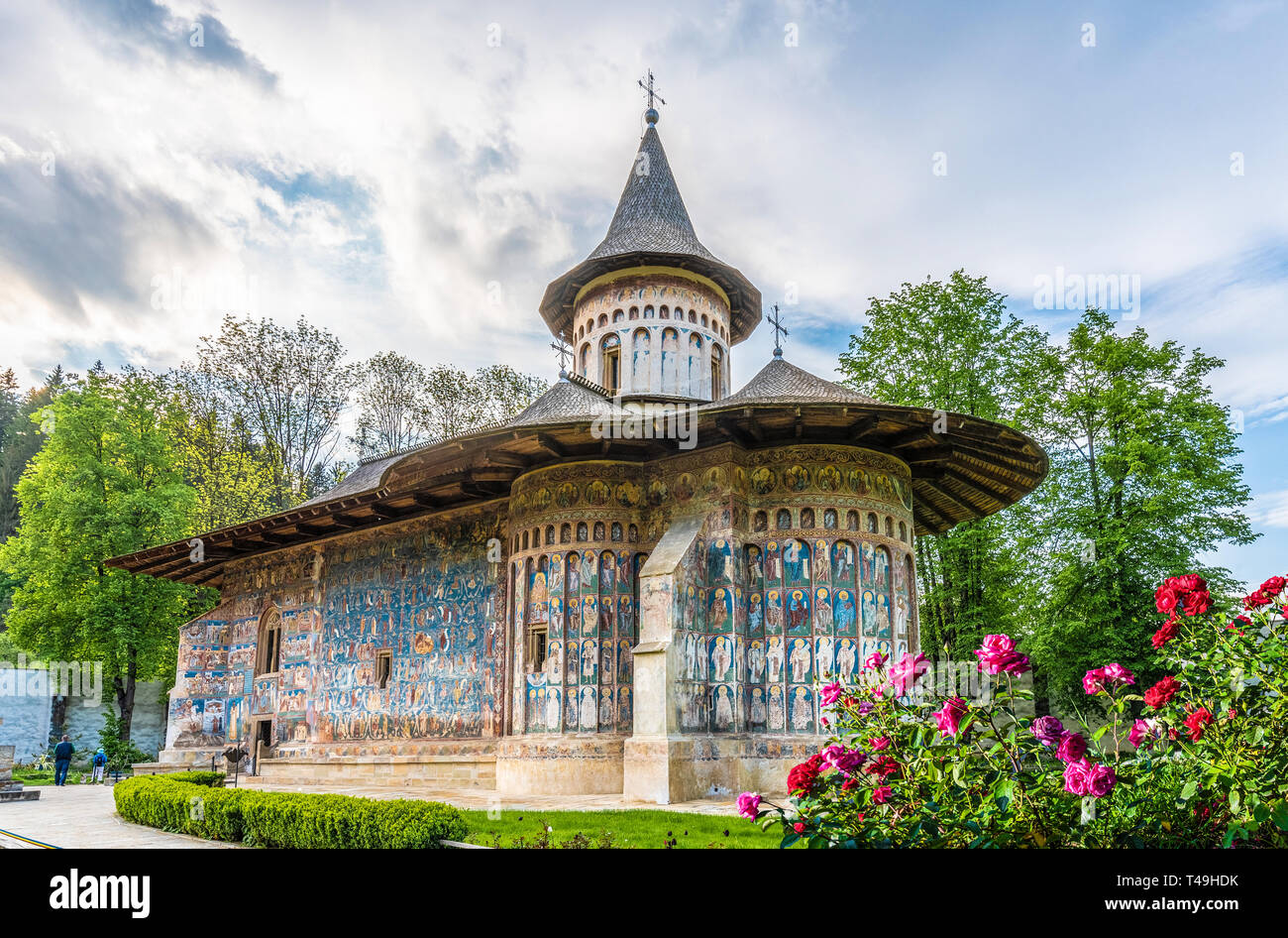 Putna monastery, christian orthodox church, Moldavia, Bucovina, Romania ...