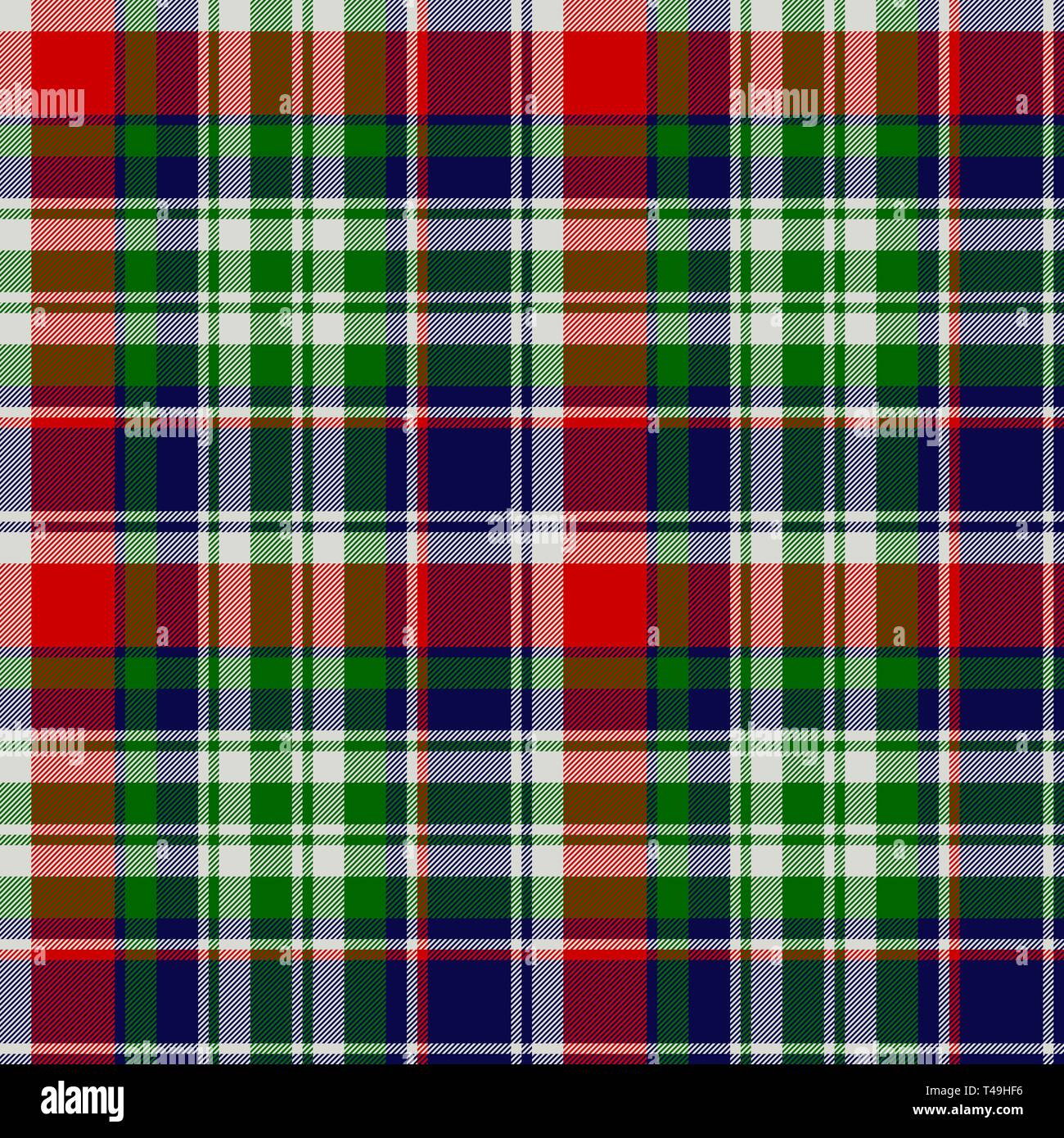 Classic plaid seamless pattern. Vector illustration Stock Vector Image ...