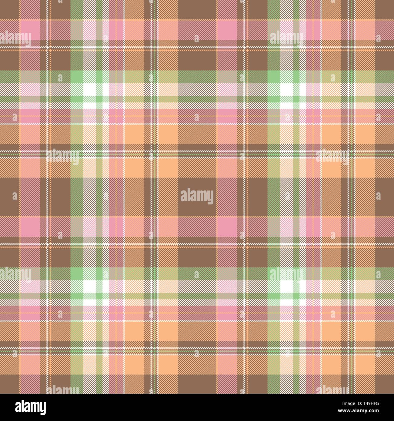 Lite color textile check seamless pattern. Flat design. Vector ...