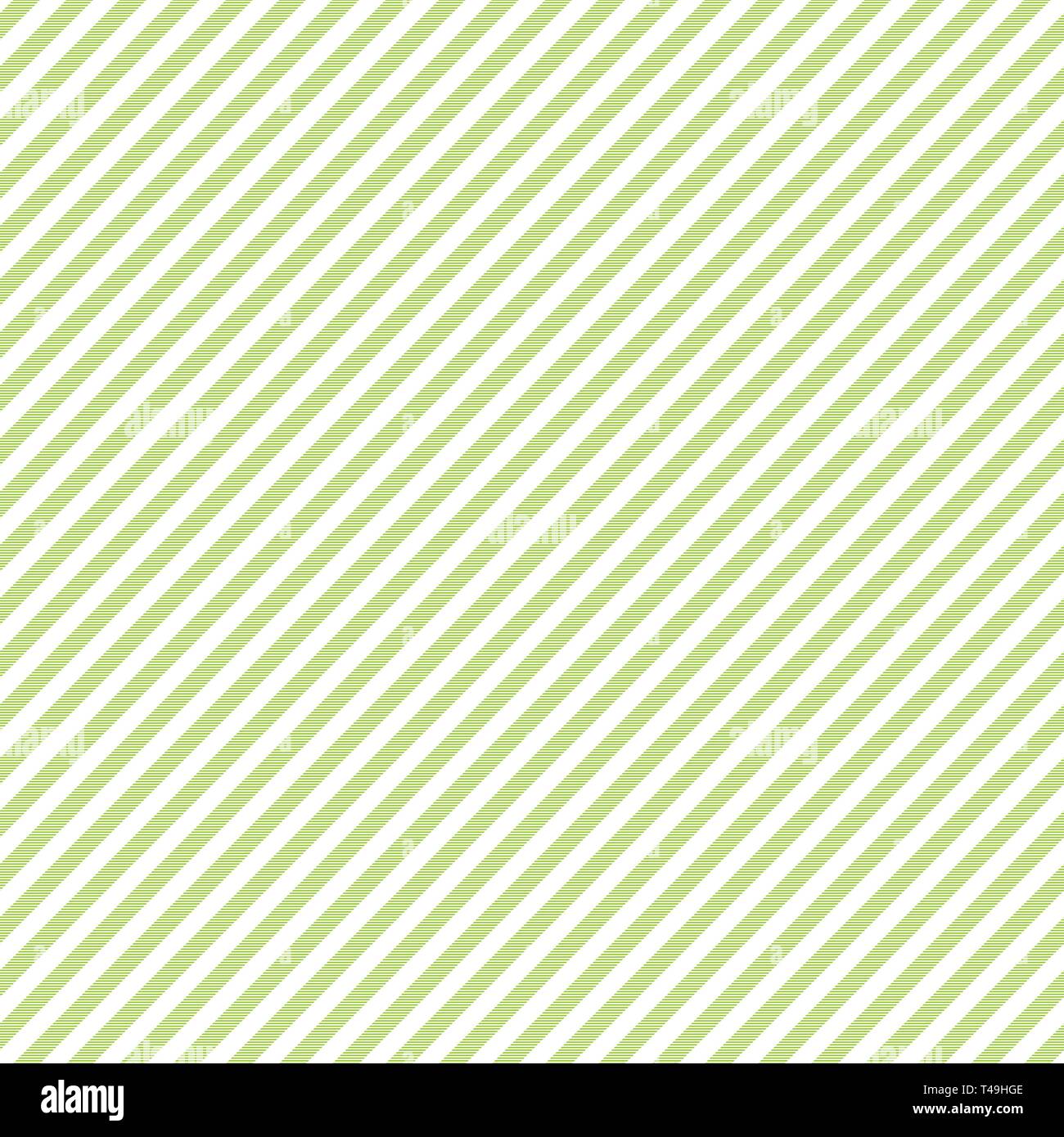 Green white striped fabric texture seamless pattern. Vector ...
