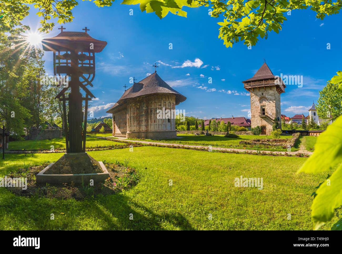 Gura Humorului monastery, Bucovina, Romania Stock Photo - Alamy