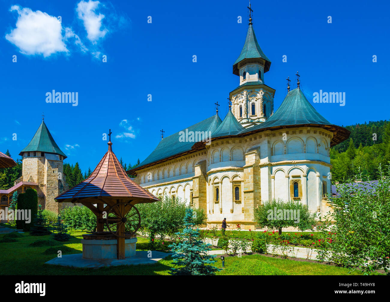 Putna monastery, christian orthodox church, Moldavia, Bucovina, Romania ...