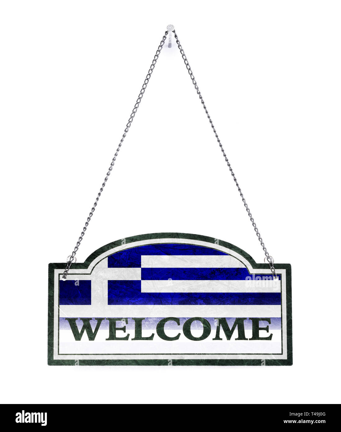 Welcome to greece sign Cut Out Stock Images & Pictures - Alamy