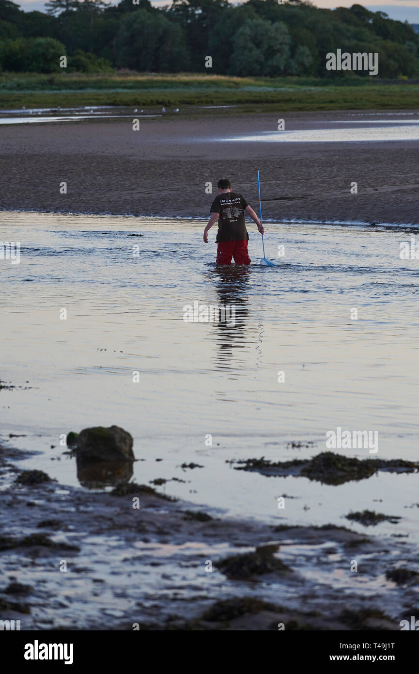Boys shrimp netting hi-res stock photography and images - Alamy