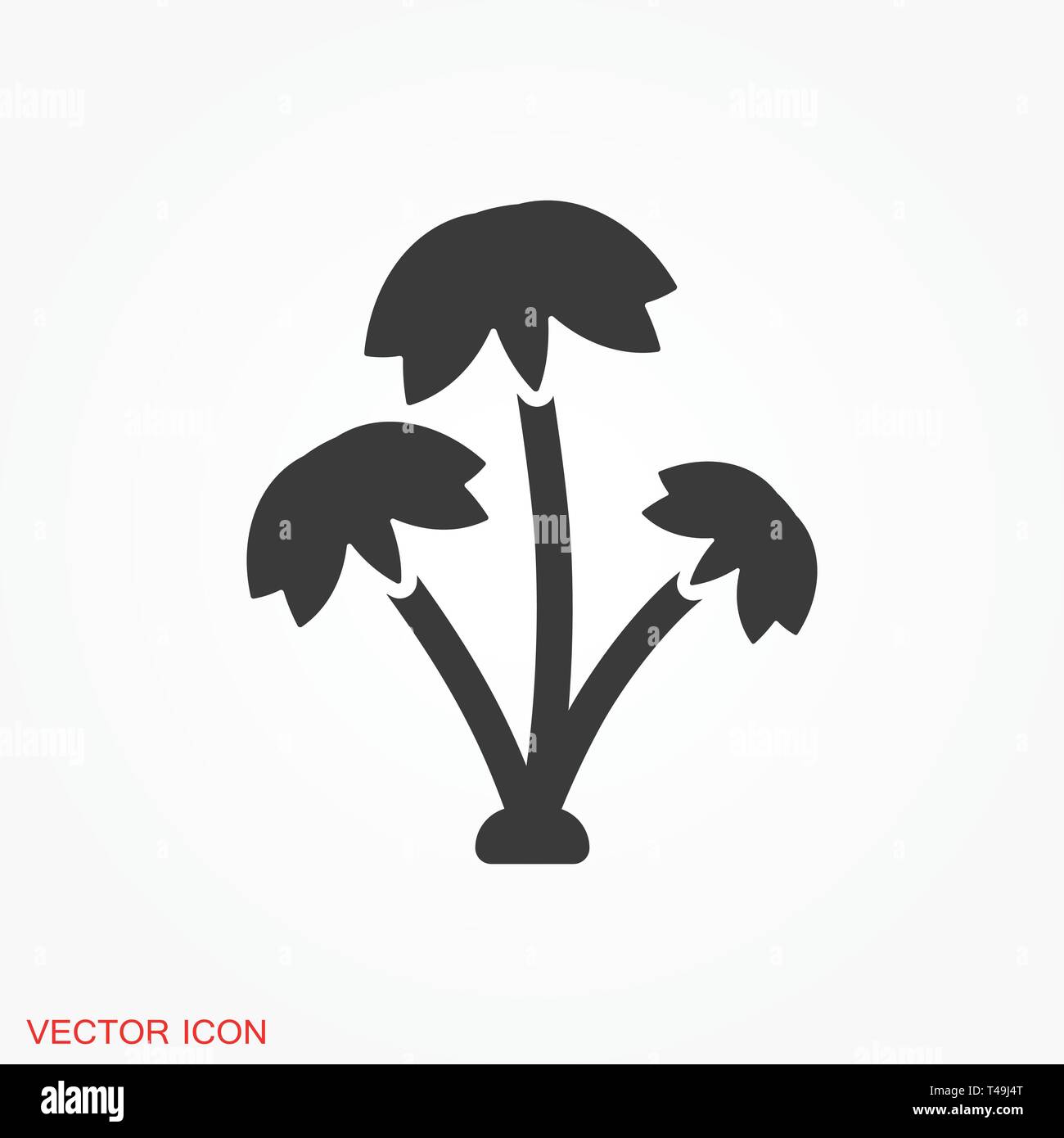Coconut trees Icon vector sign symbol Stock Vector Image & Art - Alamy