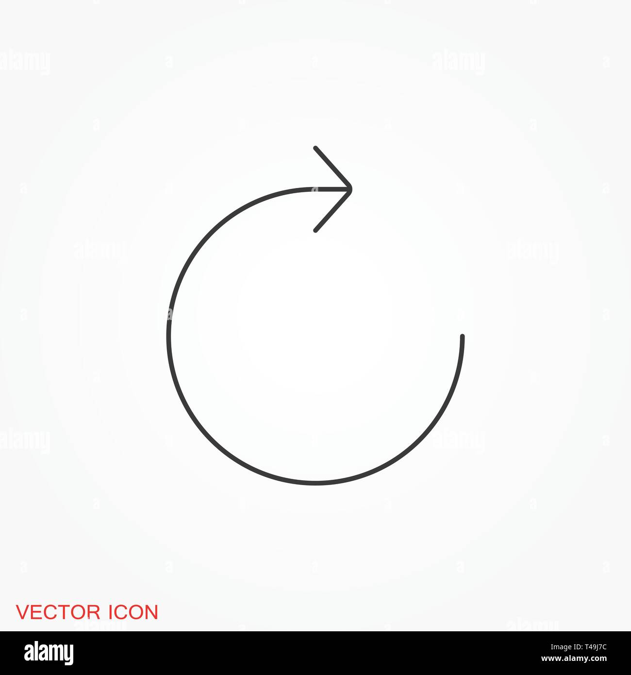 refresh icon vector sign symbol Stock Vector Image & Art - Alamy